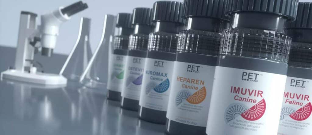 Pet-Nano - nano liposomal supplements for dogs and cats